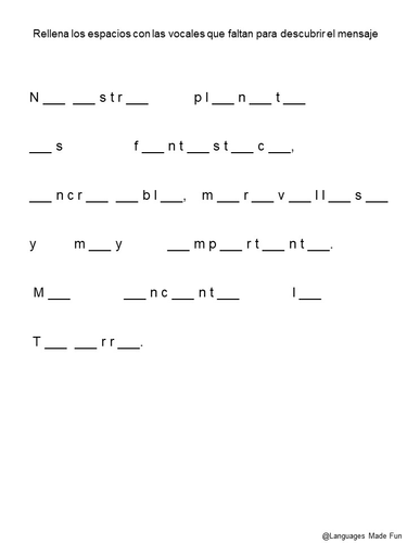 Spanish Earth Day Worksheets - FREE RESOURCE | Teaching Resources