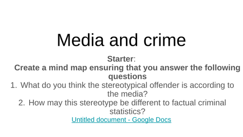 Complete AQA A Level Sociology Crime and Deviance Unit | Teaching Resources