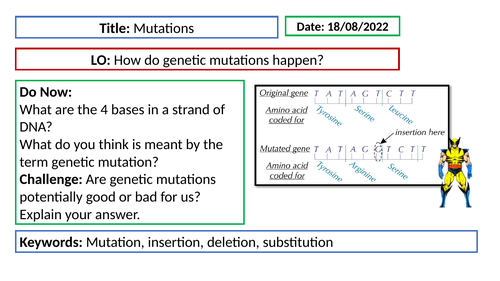 Igcse Biology B18 Variation And Selection Complete Cambridge Teaching Resources