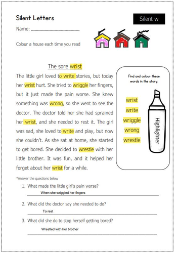 Phonics Made Easy: Conquering Silent Letters In Reading - Letter W ...