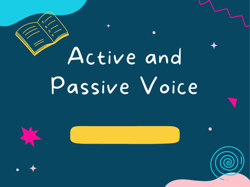Active and Passive Voice - pdf presentation/teacher notes | Teaching ...
