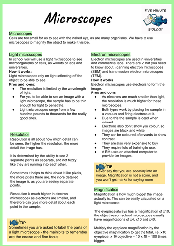 GCSE AQA Biology Triple Higher Topic 1 Cells Revision Sheet Bundle ... GCSE AQA Biology Triple Higher Topic 1 Cells Revision Sheet Bundle ...