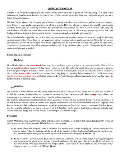 Religion and Animal Rights | Teaching Resources