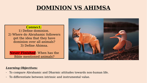 Religion and Animal Rights | Teaching Resources