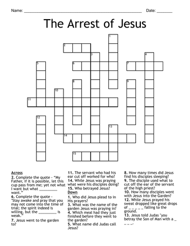 The Arrest of Jesus | Teaching Resources