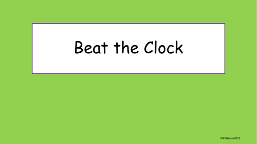 Times Tables Game - Beat the Clock | Teaching Resources