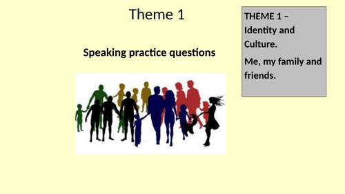 GCSE Speaking practice questions | Teaching Resources