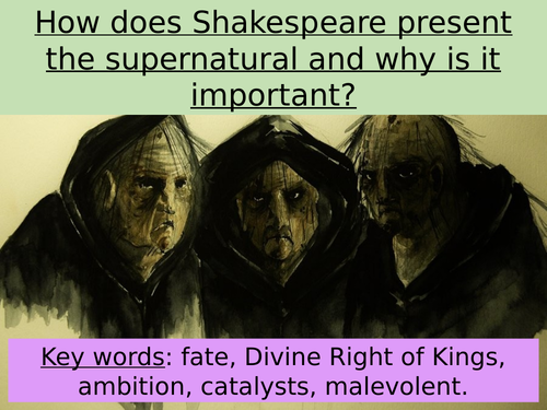 Macbeth revision - Supernatural PPT | Teaching Resources