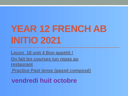 Full lessons ( X 73 - ready to use) French IB Ab initio Panorama 1 Year ...