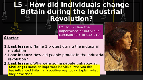 Industrial Revolution - Important individuals - KS3 History lesson ...