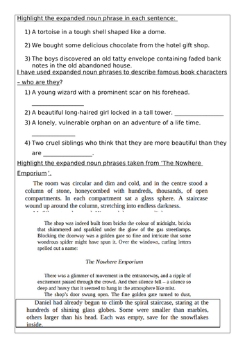 The Nowhere Emporium Fiction Teaching Sequence | Teaching Resources