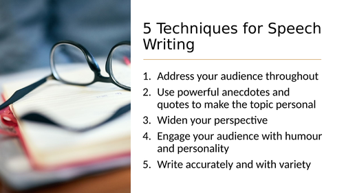 Writing a Speech GCSE English Language Paper 2 Section B | Teaching ...