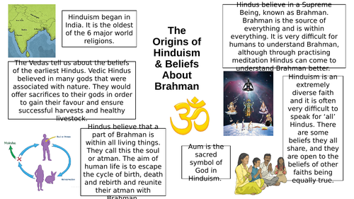 Hinduism Summary Sheets | Teaching Resources