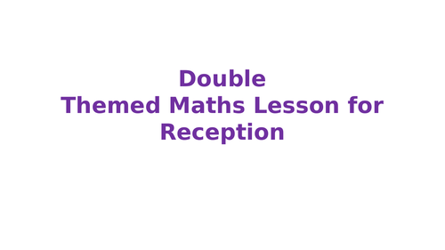 Doubles Maths Lesson Plan EYFS | Teaching Resources Doubles Maths Lesson Plan EYFS | Teaching Resources
