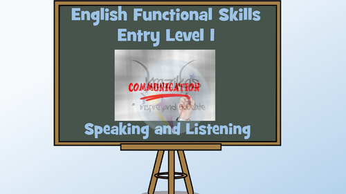 English Functional Skills - Entry Level 1 - Speaking and Listening ...