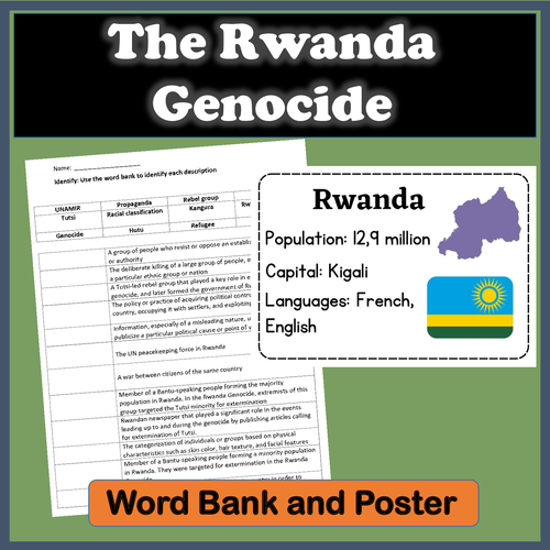 Rwanda Genocide Station Activity/Gallery Walk | Teaching Resources