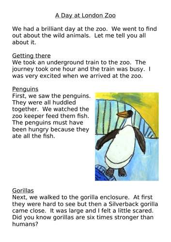 Year 1 Plan - Recount (of a trip) | Teaching Resources