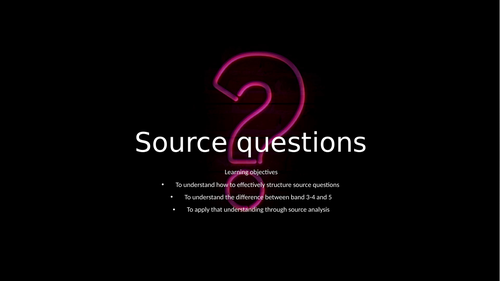 How to write source exam questions Edexcel A level History | Teaching ...