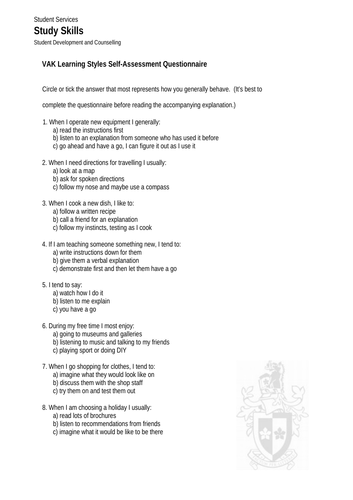 AQA GCSE Psychology: Learning Styles. (Lesson 9 of Development ...