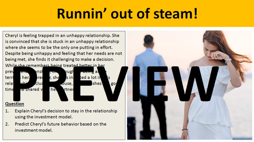 Rusbult's investment model - AQA A Level Psychology (Relationships ...