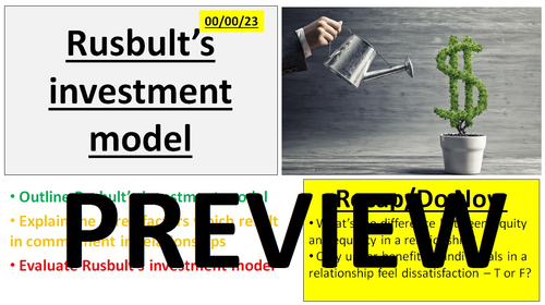 Rusbult's investment model - AQA A Level Psychology (Relationships ...