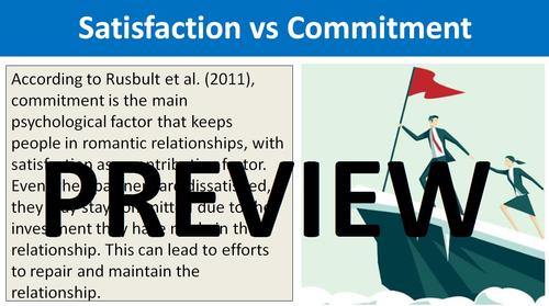 Rusbult's investment model - AQA A Level Psychology (Relationships ...