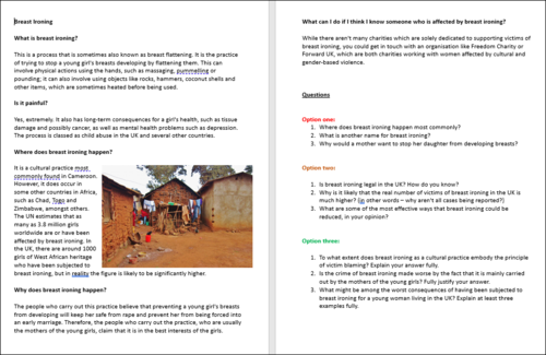 FGM and the Law | Teaching Resources