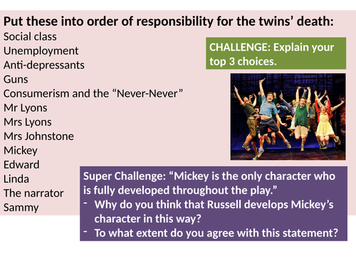 AQA GCSE Blood Brothers All Lessons | Teaching Resources