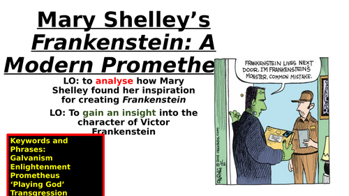 Frankenstein lessons and resources KS3 (year 7 and 8) | Teaching Resources