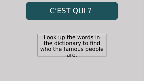 Fun Translation Activity - Guess who? | Teaching Resources