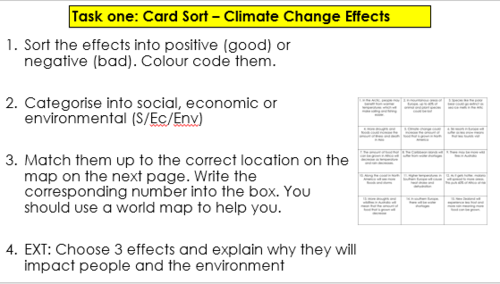 Causes and Effects of Climate Change | Teaching Resources