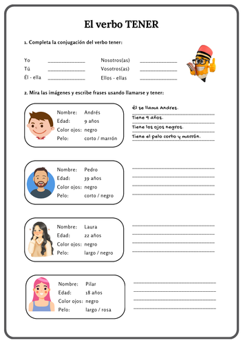El verbo TENER | Teaching Resources