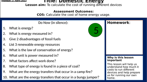 KS3_Energy_Unit of work | Teaching Resources