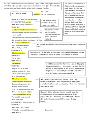 Macbeth - Act 1 Scene 3 | Teaching Resources