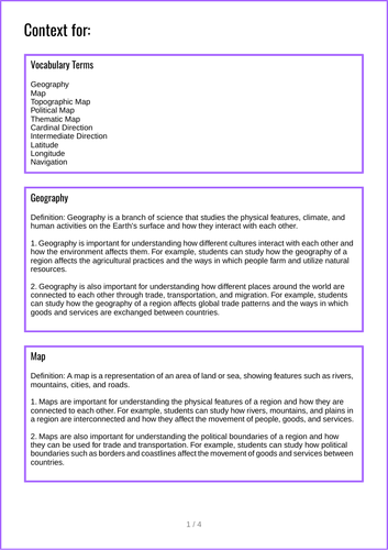 An Introduction to Geography (KS3) | Teaching Resources