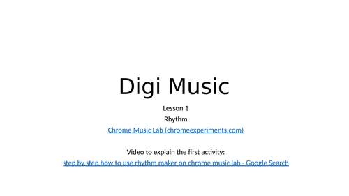 KS2 Digital Music Planning (Chrome Music Lab) | Teaching Resources