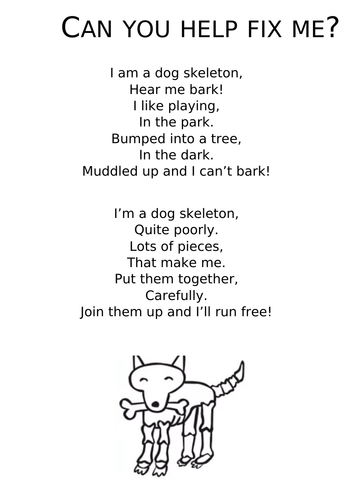 FunnyBones story sack activities | Teaching Resources