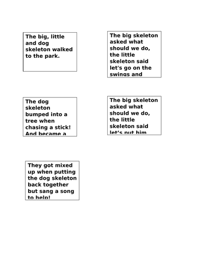 FunnyBones story sack activities | Teaching Resources