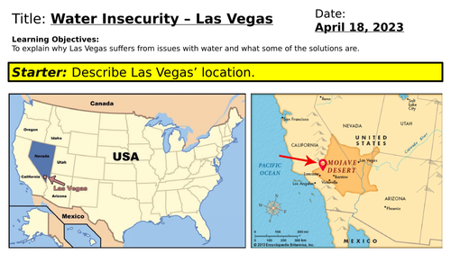 Water Insecurity - Las Vegas | Teaching Resources