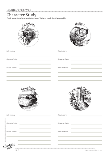 Charlotte's Web - A book study | Teaching Resources