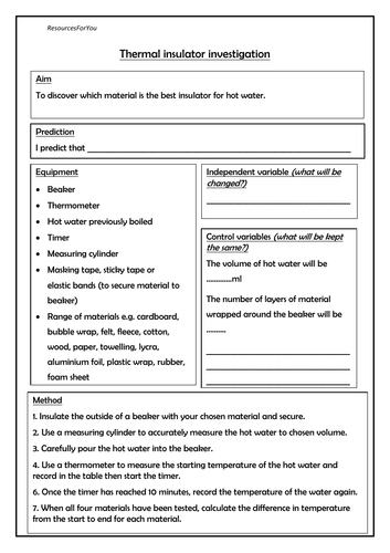 Science- Properties and Changes of materials- Thermal Conductors and ...