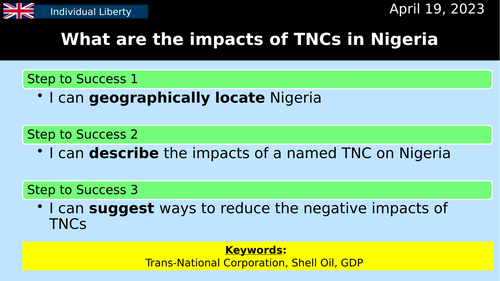 What are the impacts of TNCs in Nigeria? | Teaching Resources