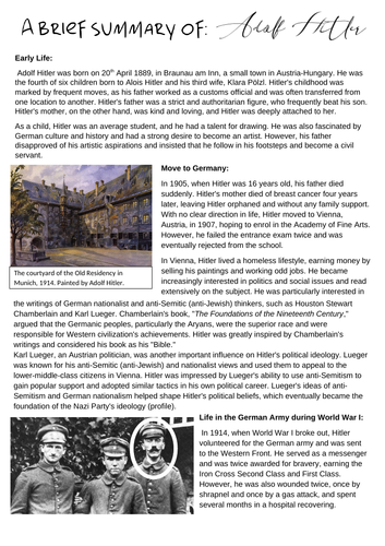 2 of 5 - The Rise and Fall of Hitler | Teaching Resources