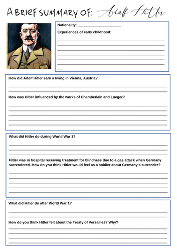2 of 5 - The Rise and Fall of Hitler | Teaching Resources