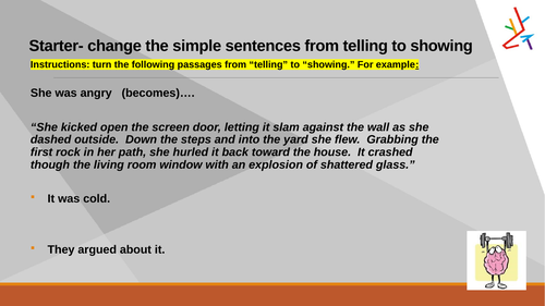 Developing Descriptive Writing Paper1 Q5 Teaching Resources 