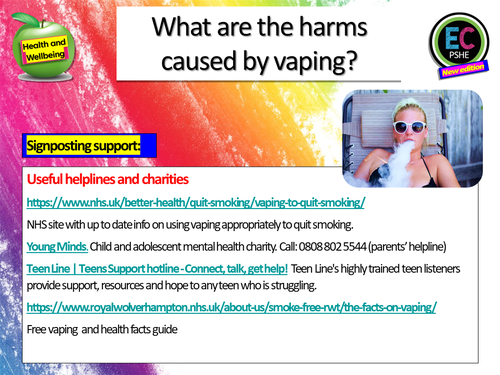 Vaping PSHE | Teaching Resources