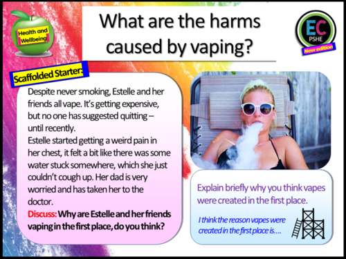 Vaping PSHE | Teaching Resources