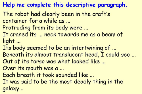 Space Adventure Stories - Weeks 2 & 3, Reading & Writing, Y5/6 ...