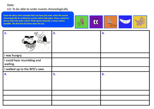 The BFG - Diary entry of the Bloodbottler | Teaching Resources