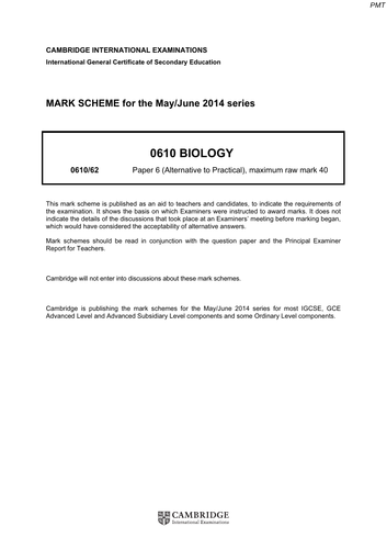 IGCSE Biology Paper 6 Alternative to Practical Active Learning Workshop ...